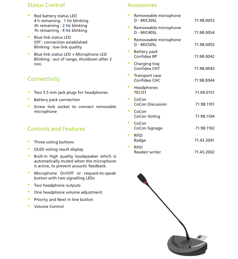 Televic Confidea CV G3 – PTH Tech